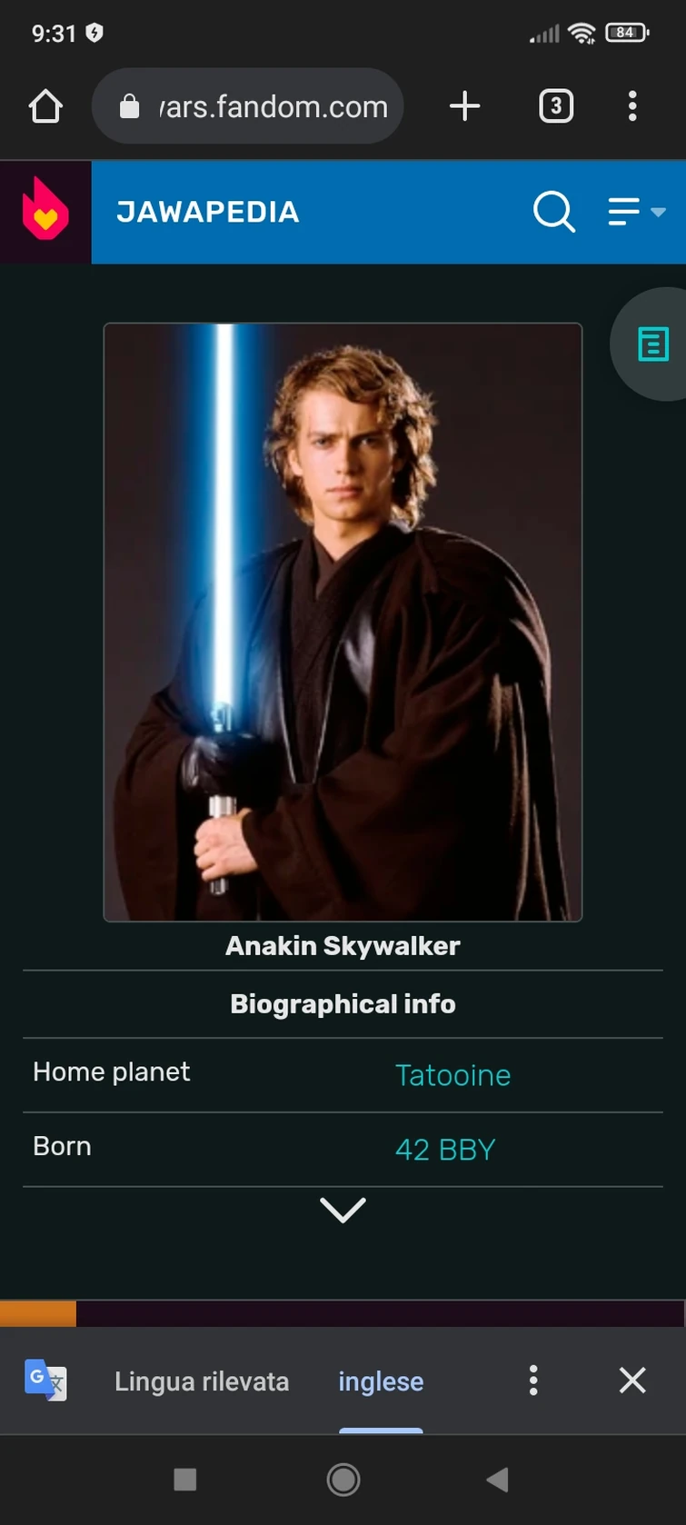 [TPM] Was Anakin Skywalker born on Tatooine or not? | Fandom