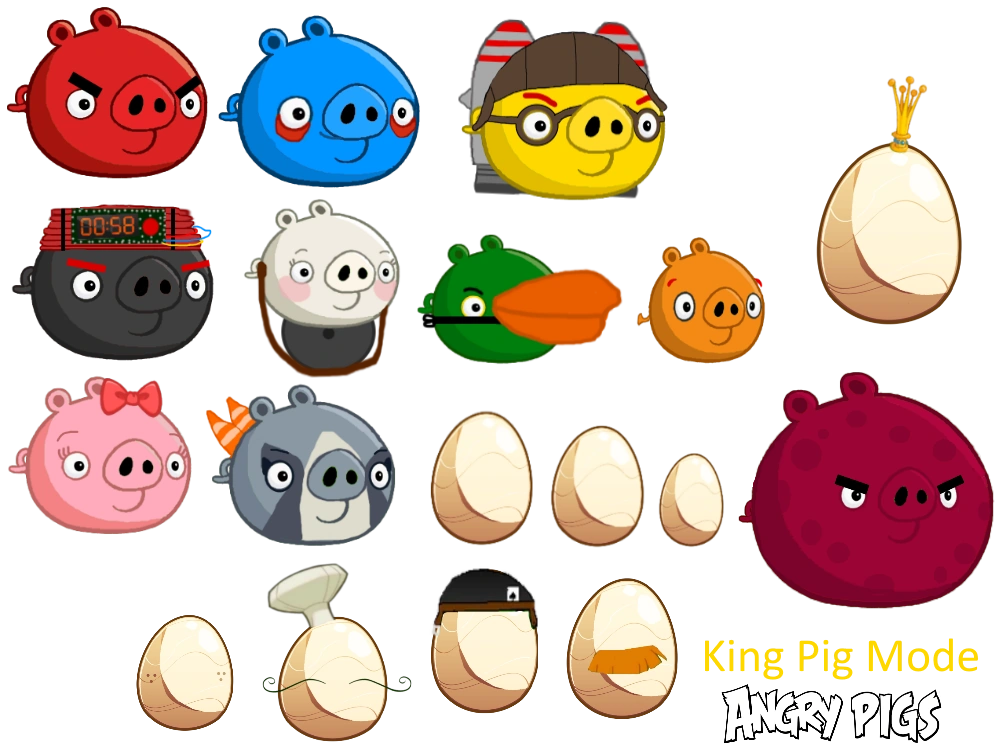 AB3: Golden King Pig Mode Pigs/Angry Pigs (UPDATED!) | Fandom