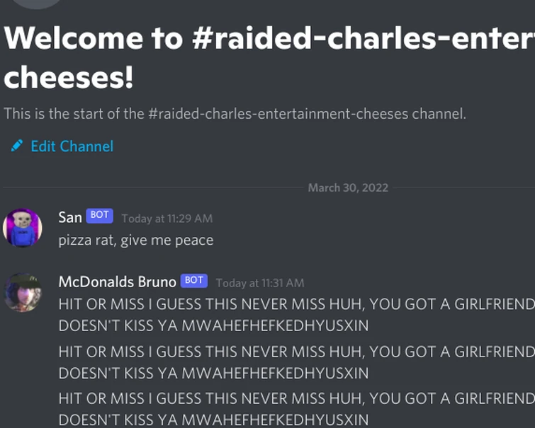 Bruno and his rats are taking over the world more than "It's not a ...