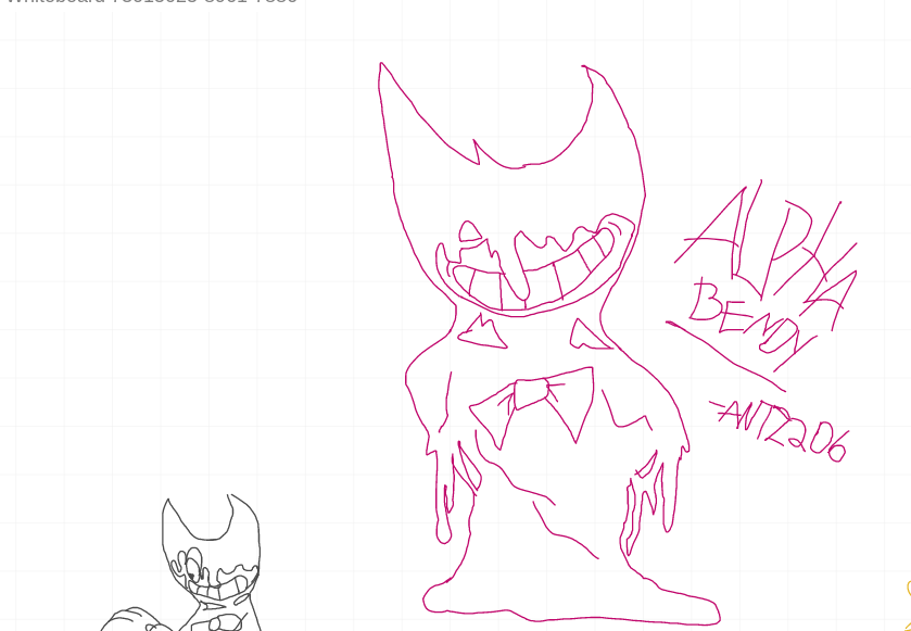 Alpha Bendy I made on the Whitefox board | Fandom