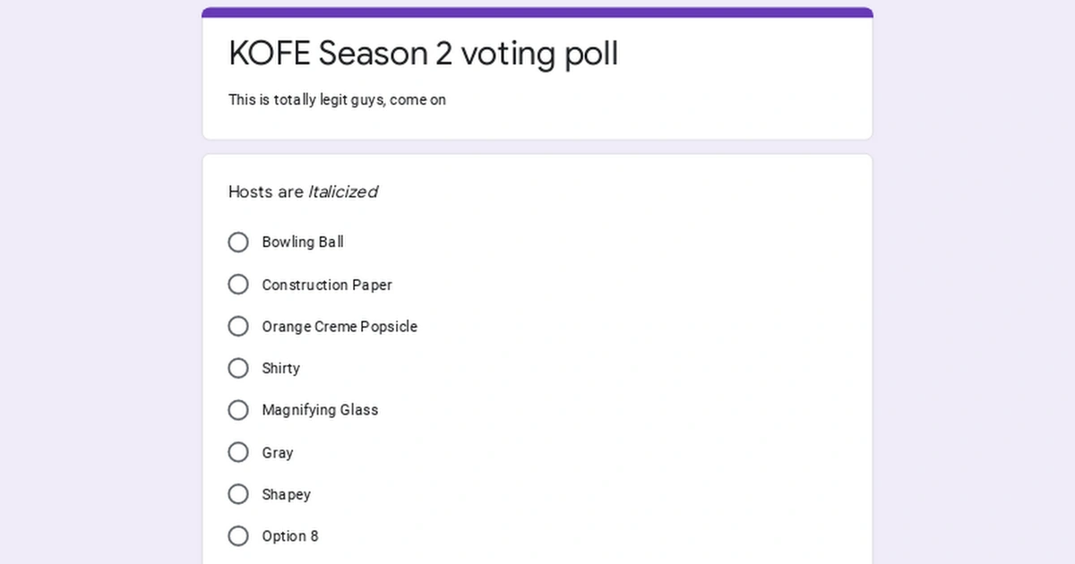 Definitely official KOFE2 voting | Fandom