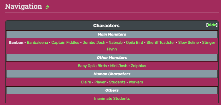 The Navboxs/ Navigation Section | Fandom