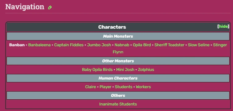 The Navboxs/ Navigation Section | Fandom