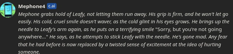 I Think i made Mephone 4 ai insane pretending to be four- | Fandom