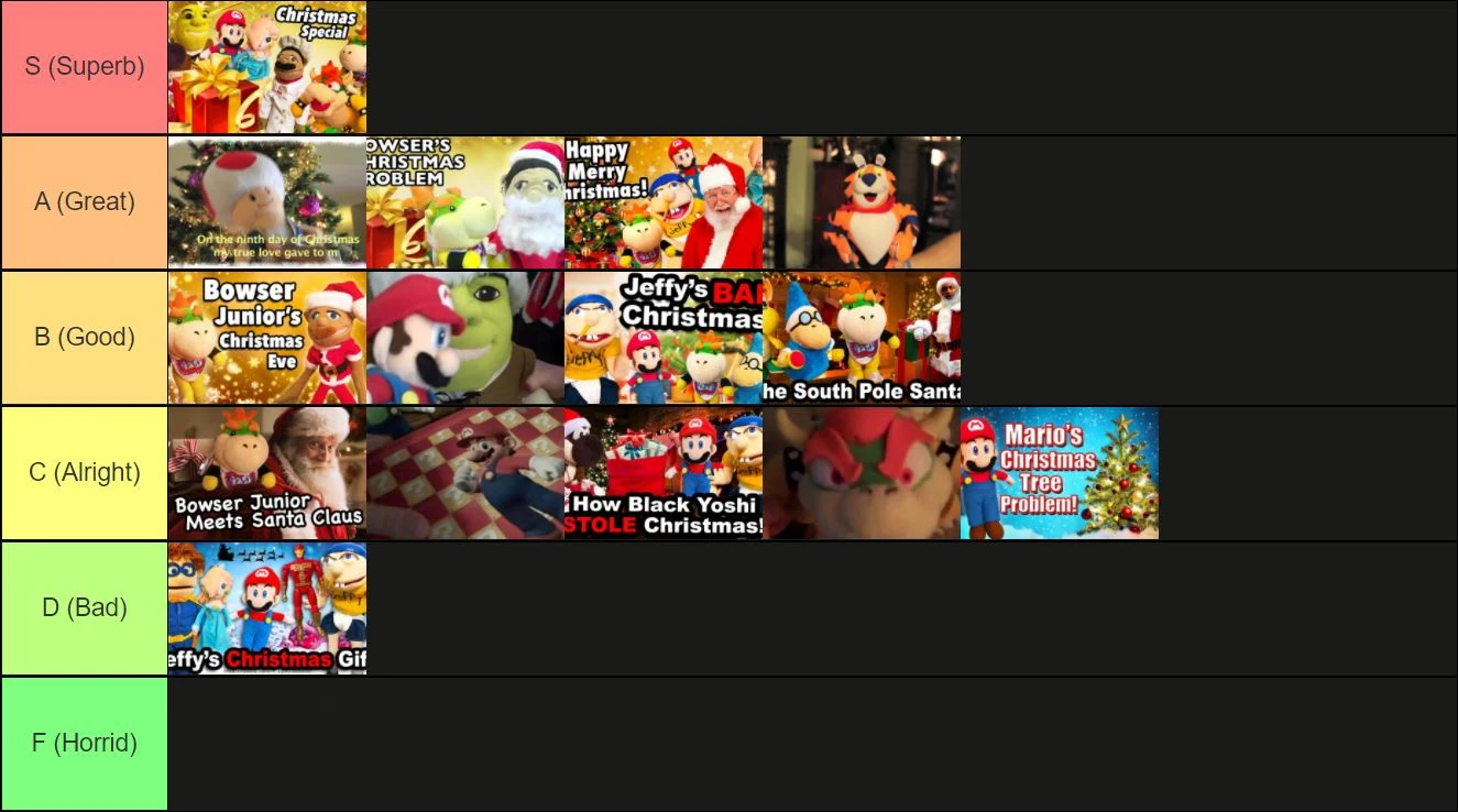 SML Christmas Specials Tier List (Greenhavi Edition) | Fandom