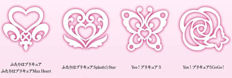 All Official Marks of Pretty Cure works (Pretty Cure Emblems): What is ...