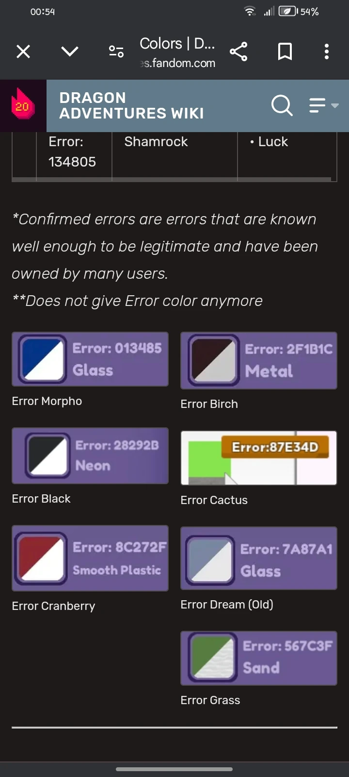 Looking for error color dragons :O | Fandom