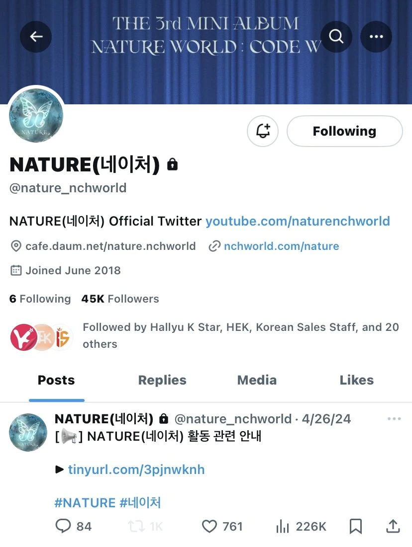 n.CH has privated NATURE's Twitter account, and deleted their Instagram ...