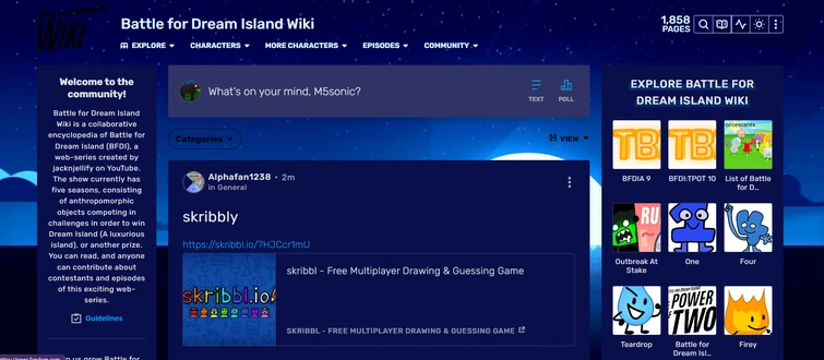 i was in archive.org looking at the old versions of the bfdi wiki and ...