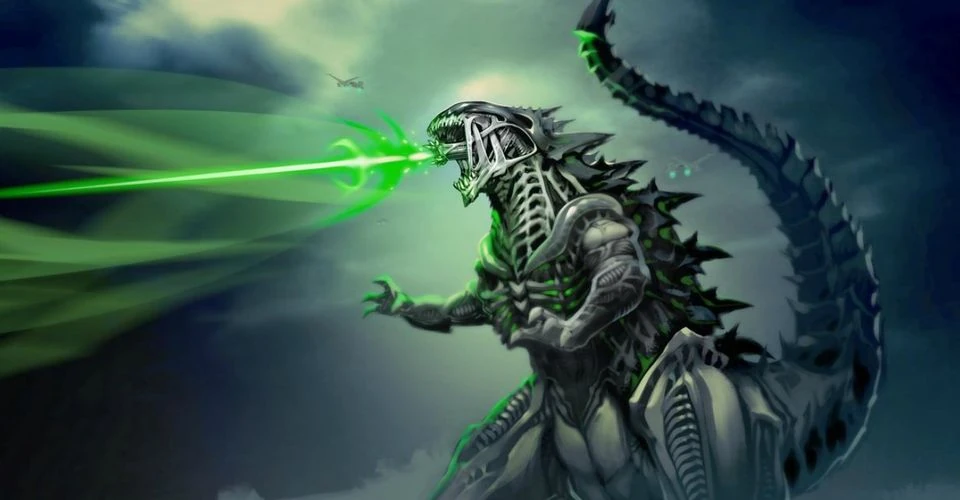 Last post for awhile so here's some Alien Godzilla fanart | Fandom