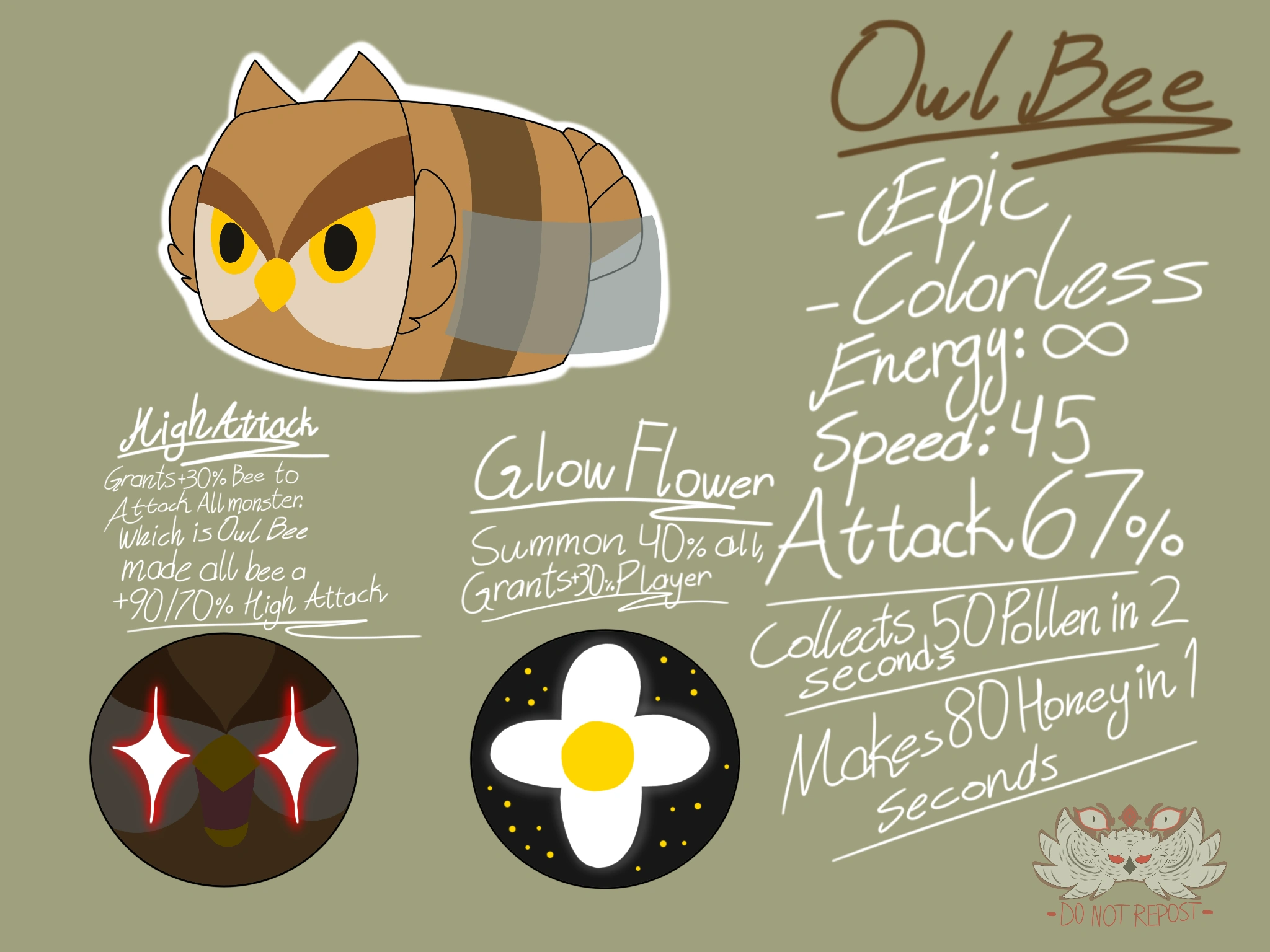 Owl Bee's Abilities Token and Stats! | Fandom