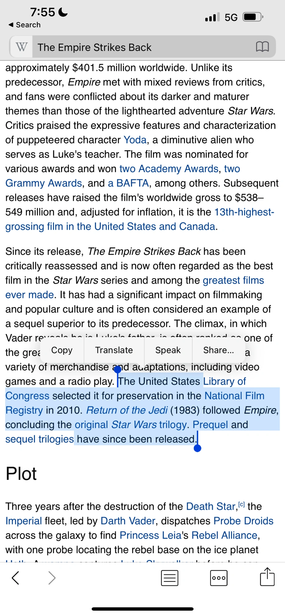 Fun Fact about TESB | Fandom