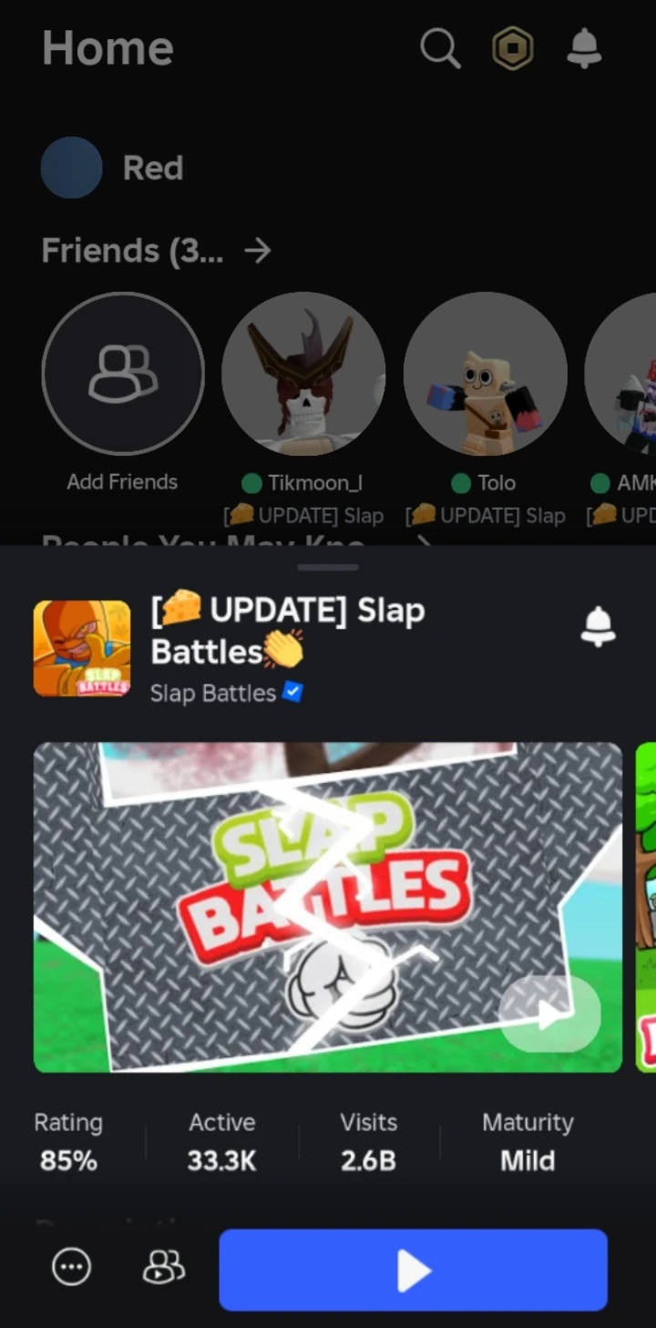 Is it just me or did roblox home screen take a more darker color | Fandom