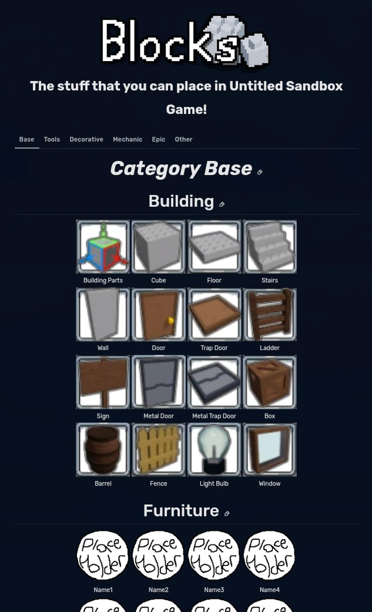 Discuss Everything About Official Untitled Sandbox Game Wiki | Fandom