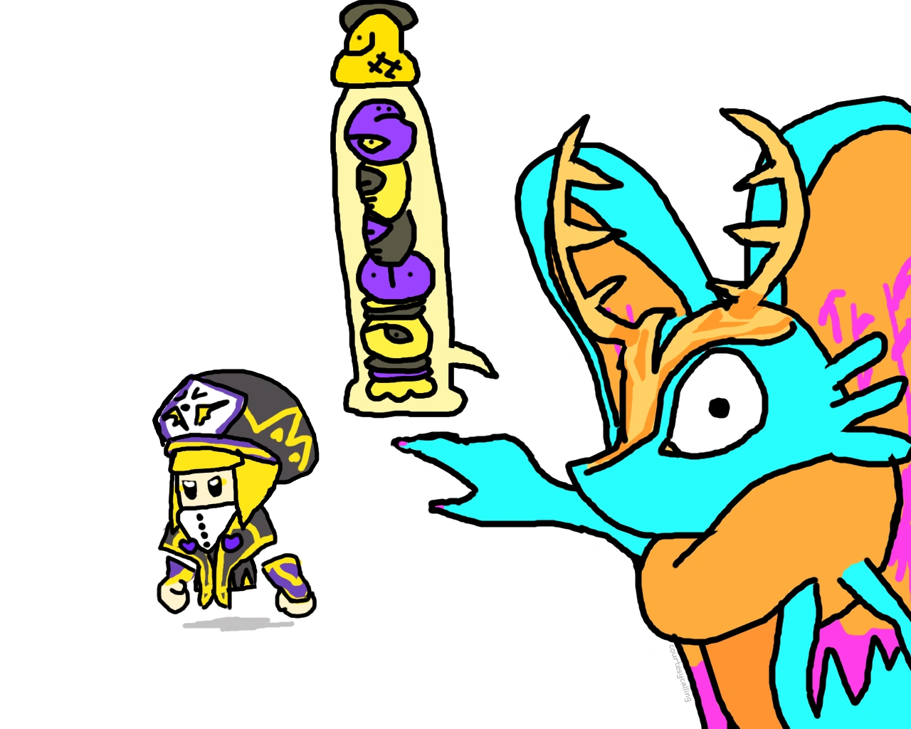 this artist used my favorite conlang!!!!!!! | Fandom