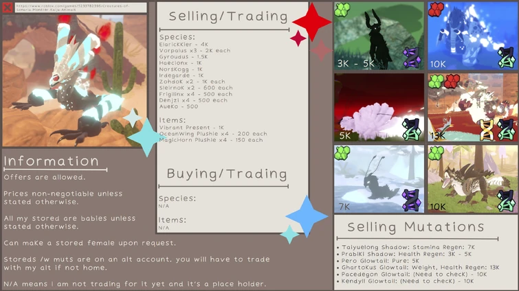 Trading Species and Rare Mutations | Fandom