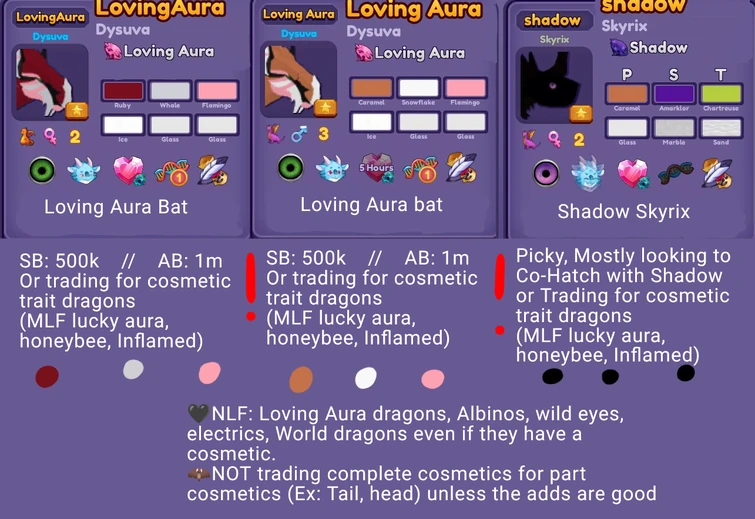 Auctioning cosmetic trait dragons + Co-Hatching shadow Sky | Fandom