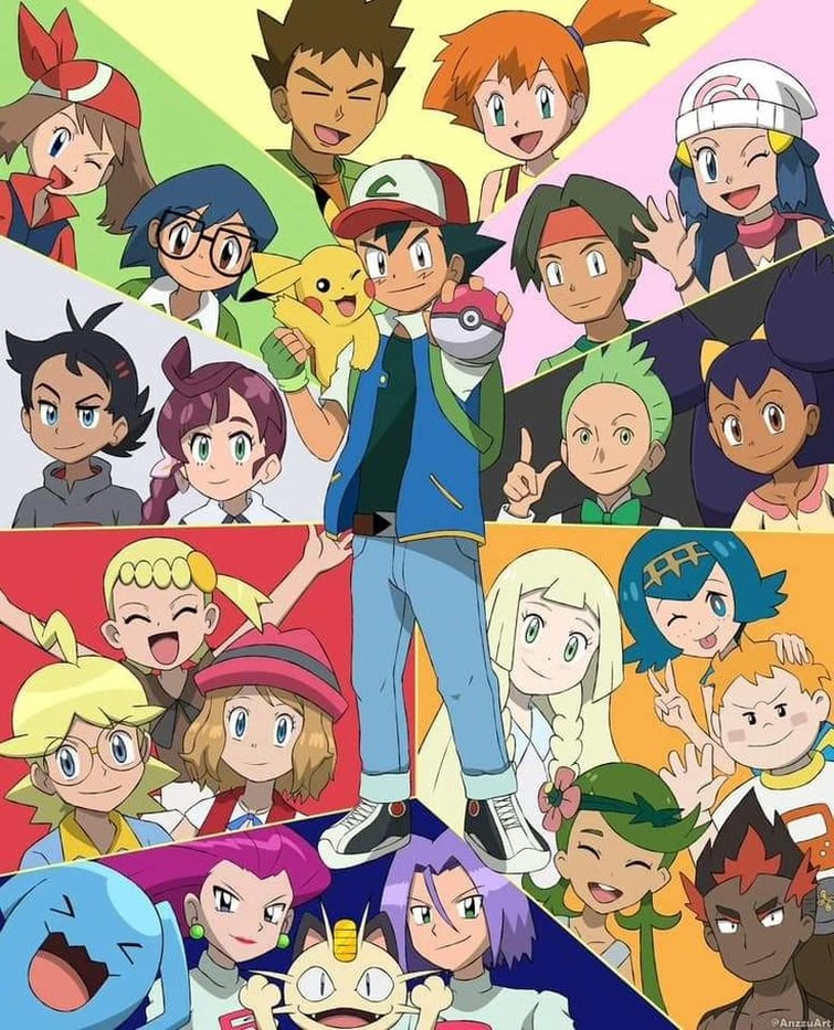 Ash Ketchum and the people who helped shape his life and who he is👍 ...