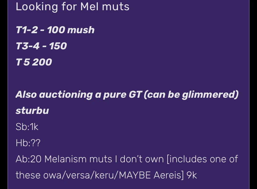 Looking for MELANISM MUTANTIONS! | Fandom