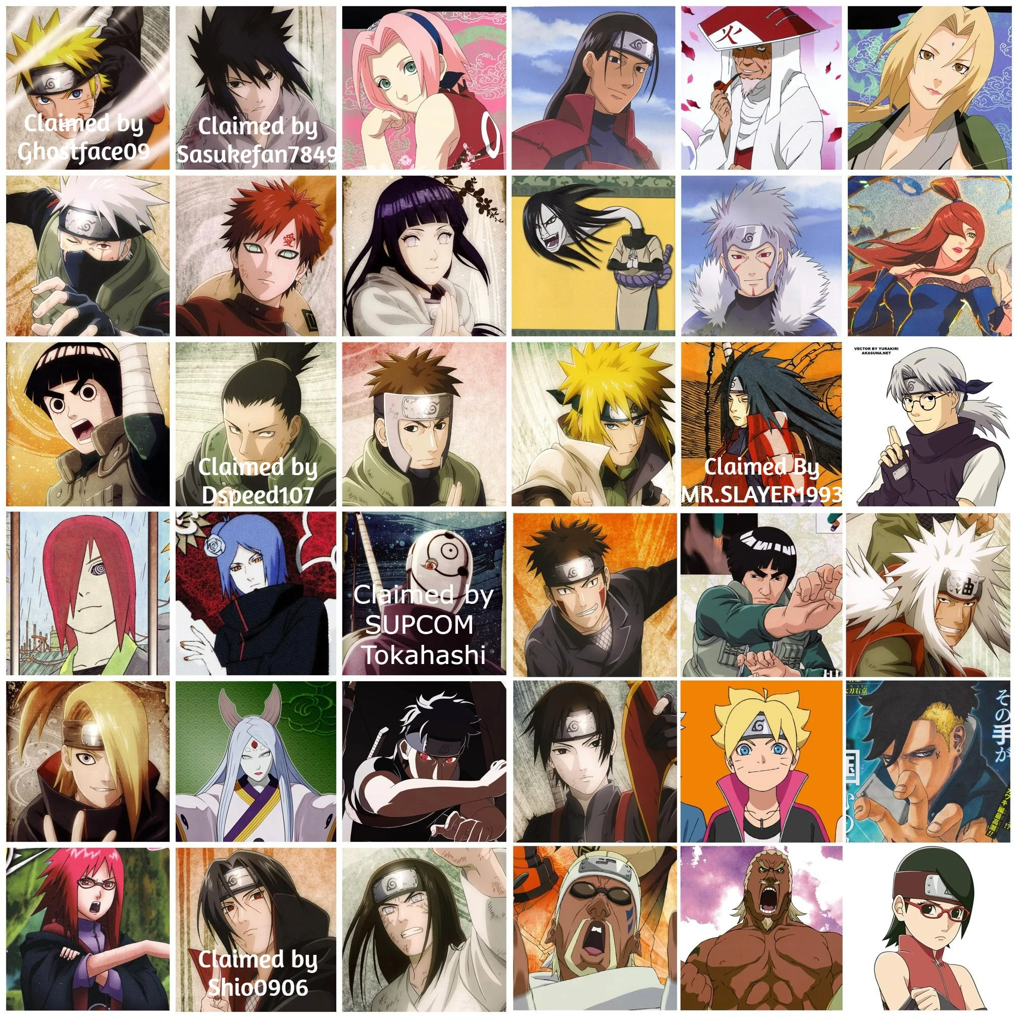 Claim Your Naruto Character by Commenting (Round 2) *Rules Explained ...