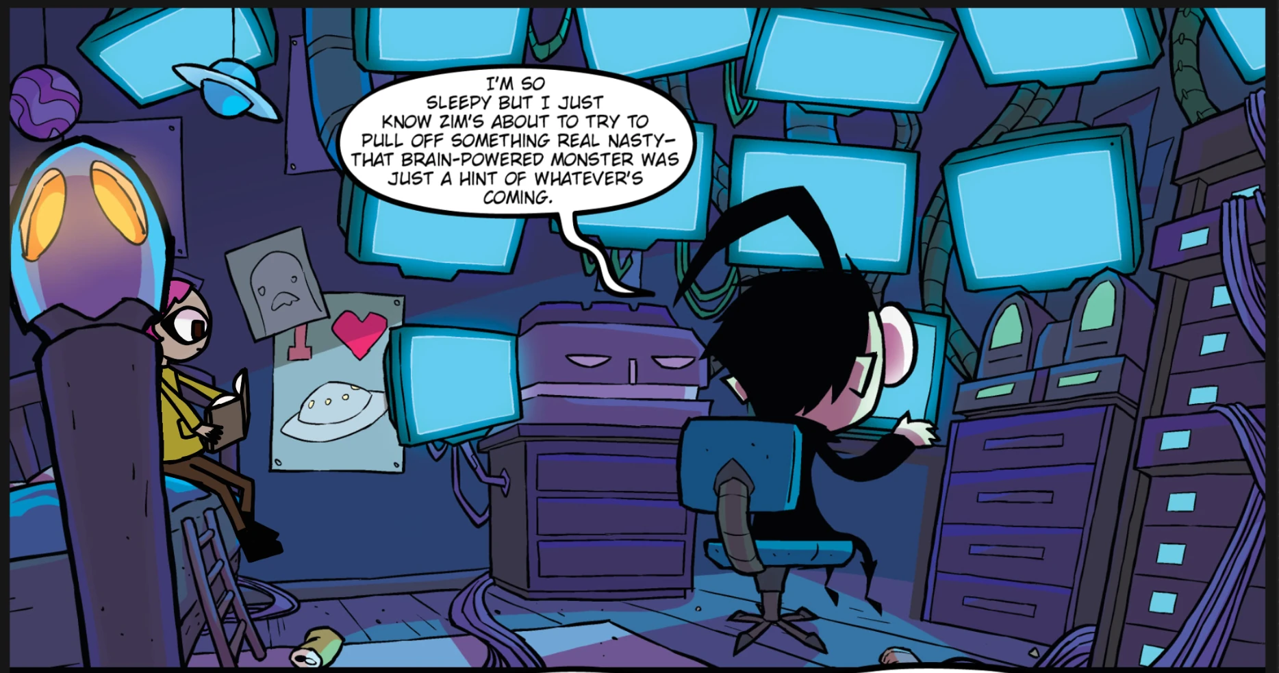 I tried drawing my character into one of the invader zim comics | Fandom