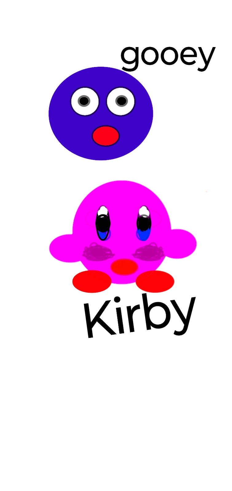 Some fanart of Kirby and gooey | Fandom