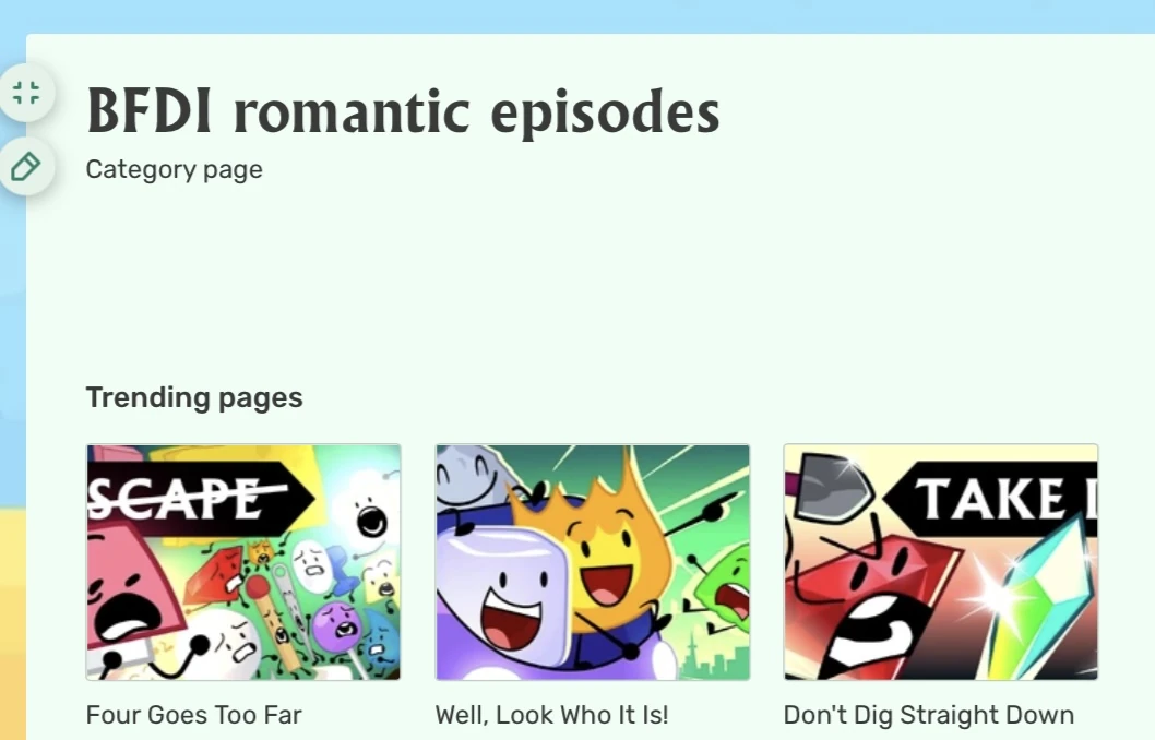 Every BFDI romantic episode | Fandom