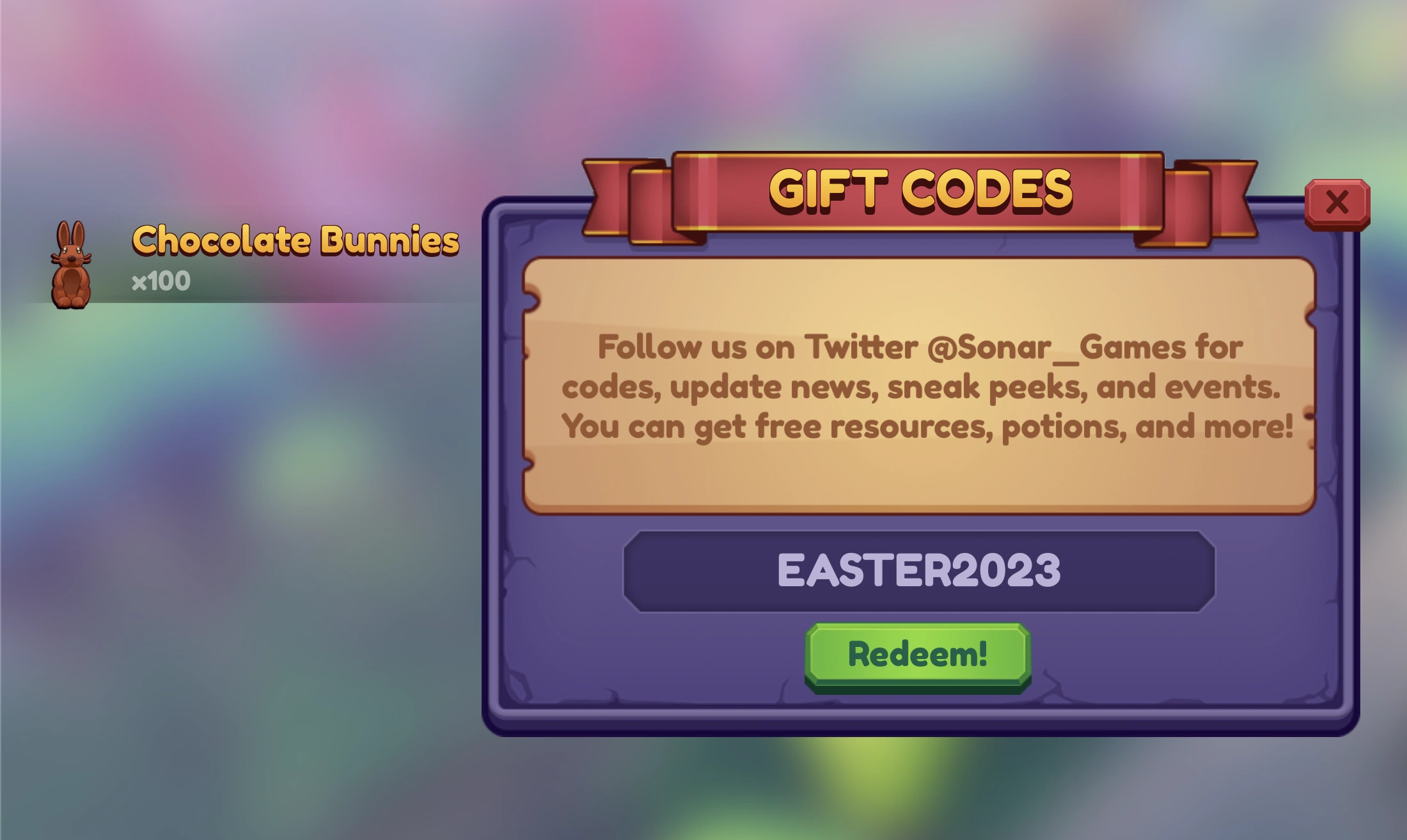 New code! | Fandom