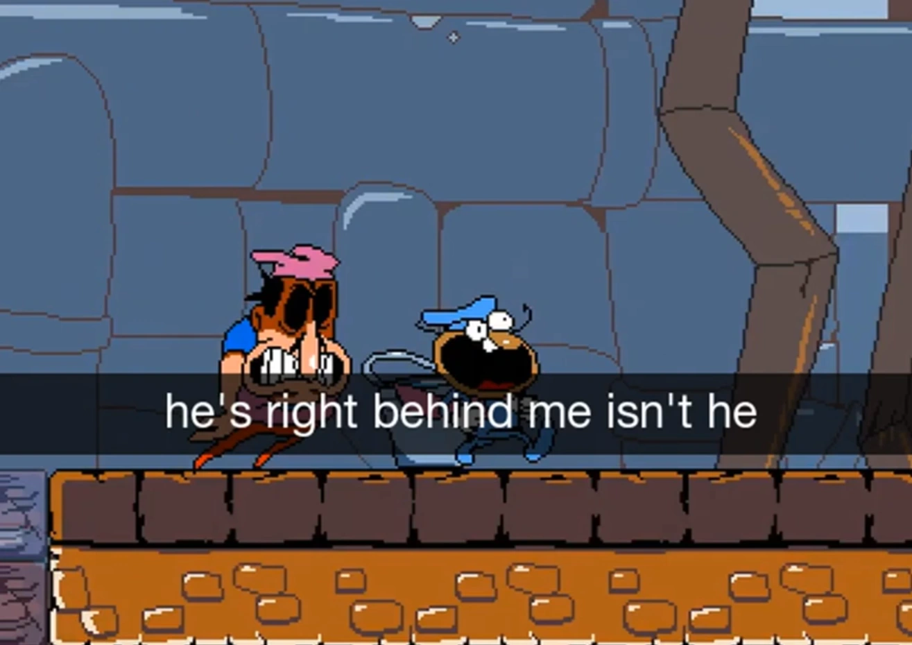 he's right behind me isn't he | Fandom