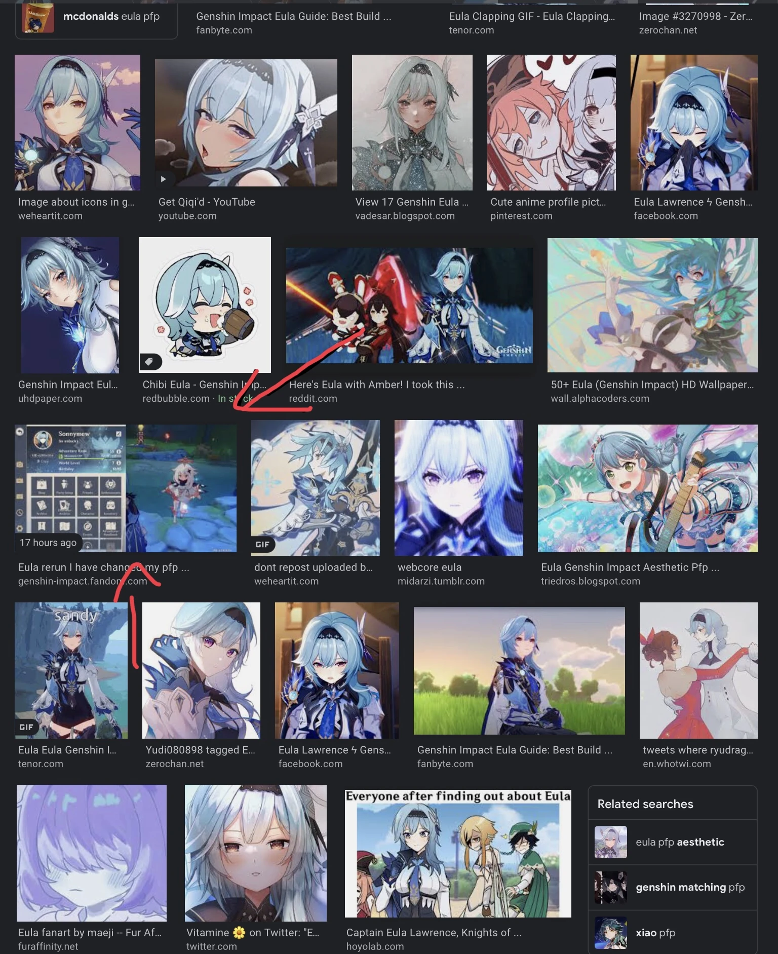 So I was looking for Eula art in honor of her rerun and… | Fandom