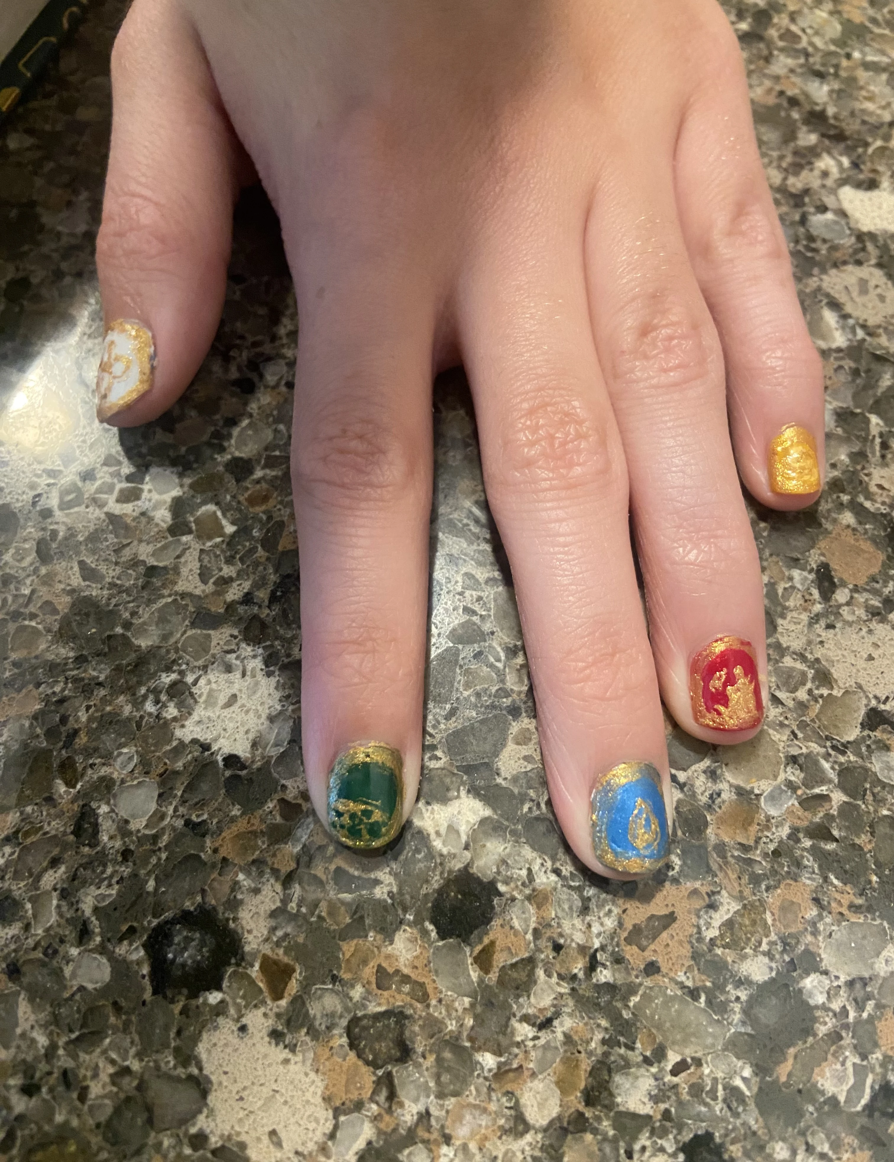 did some element nails | Fandom