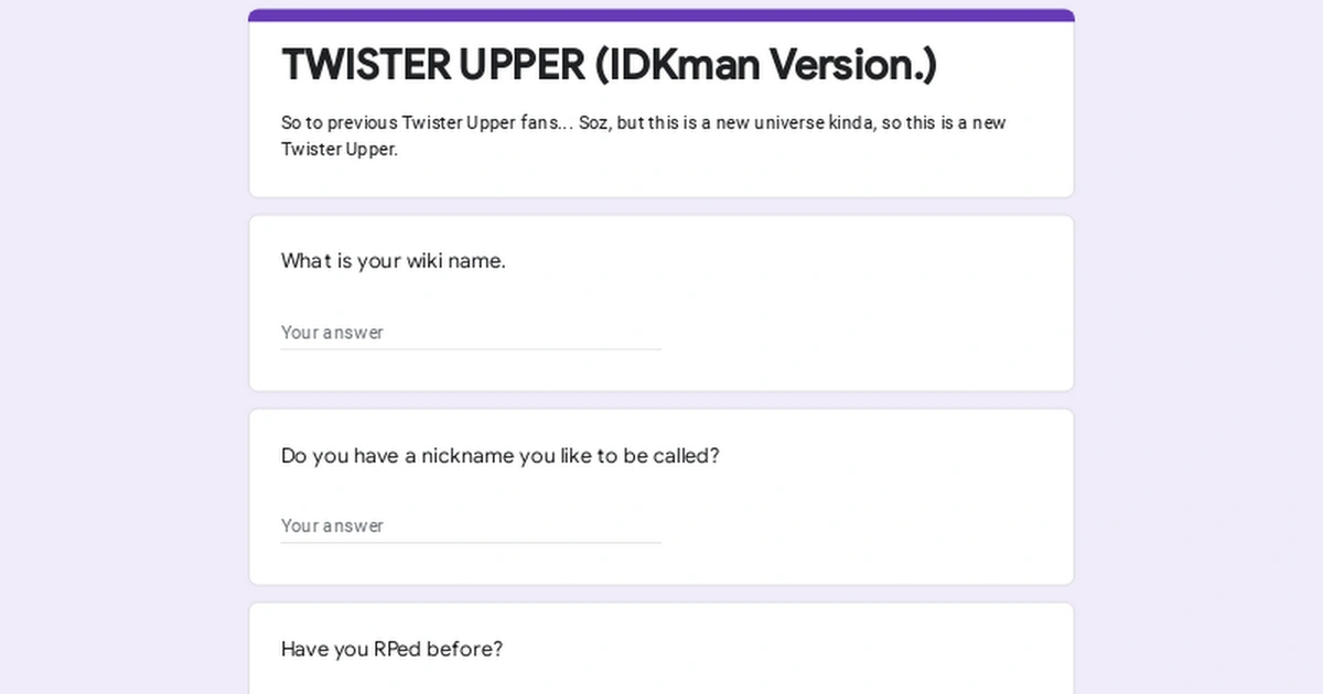 Twister Upper Sign-Ups | Fandom