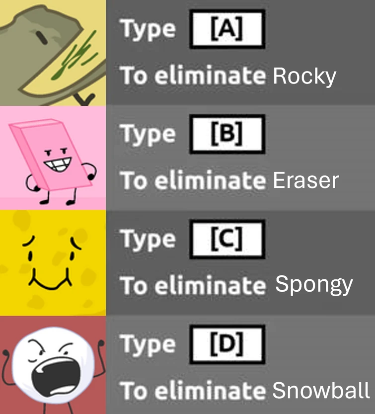BFDI Viewer Voting 14 | Fandom