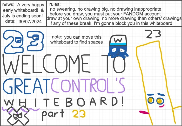 GreatControl's Whiteboard Part 23! | Fandom