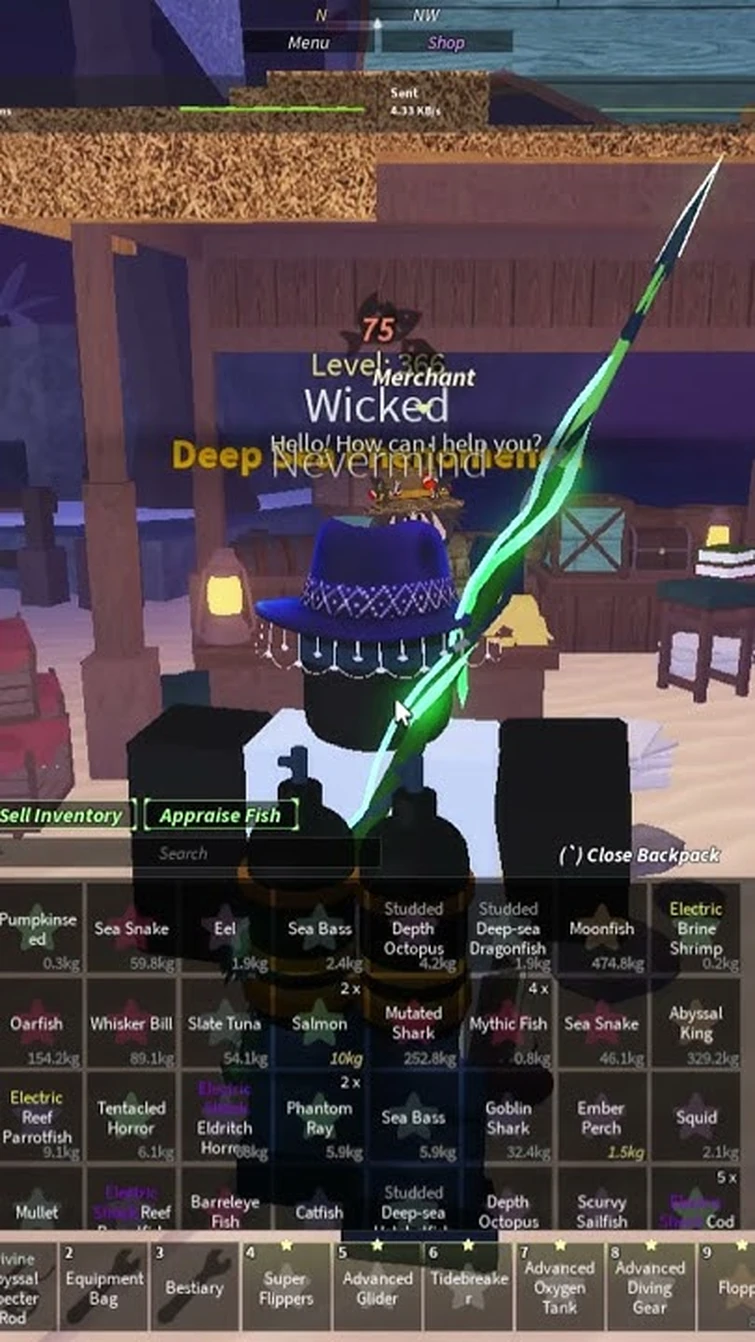 Fisch sell inventory issue | Fandom