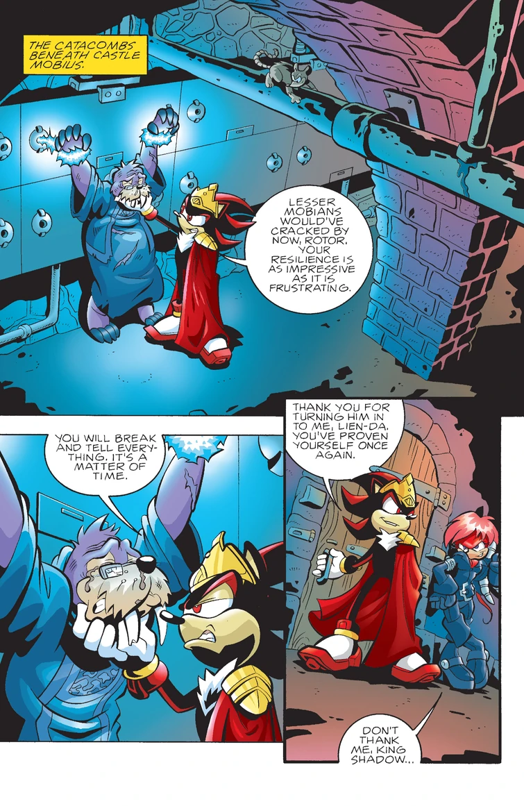 Why is Shadow an evil dictator in the future of pre genesis wave Archie ...