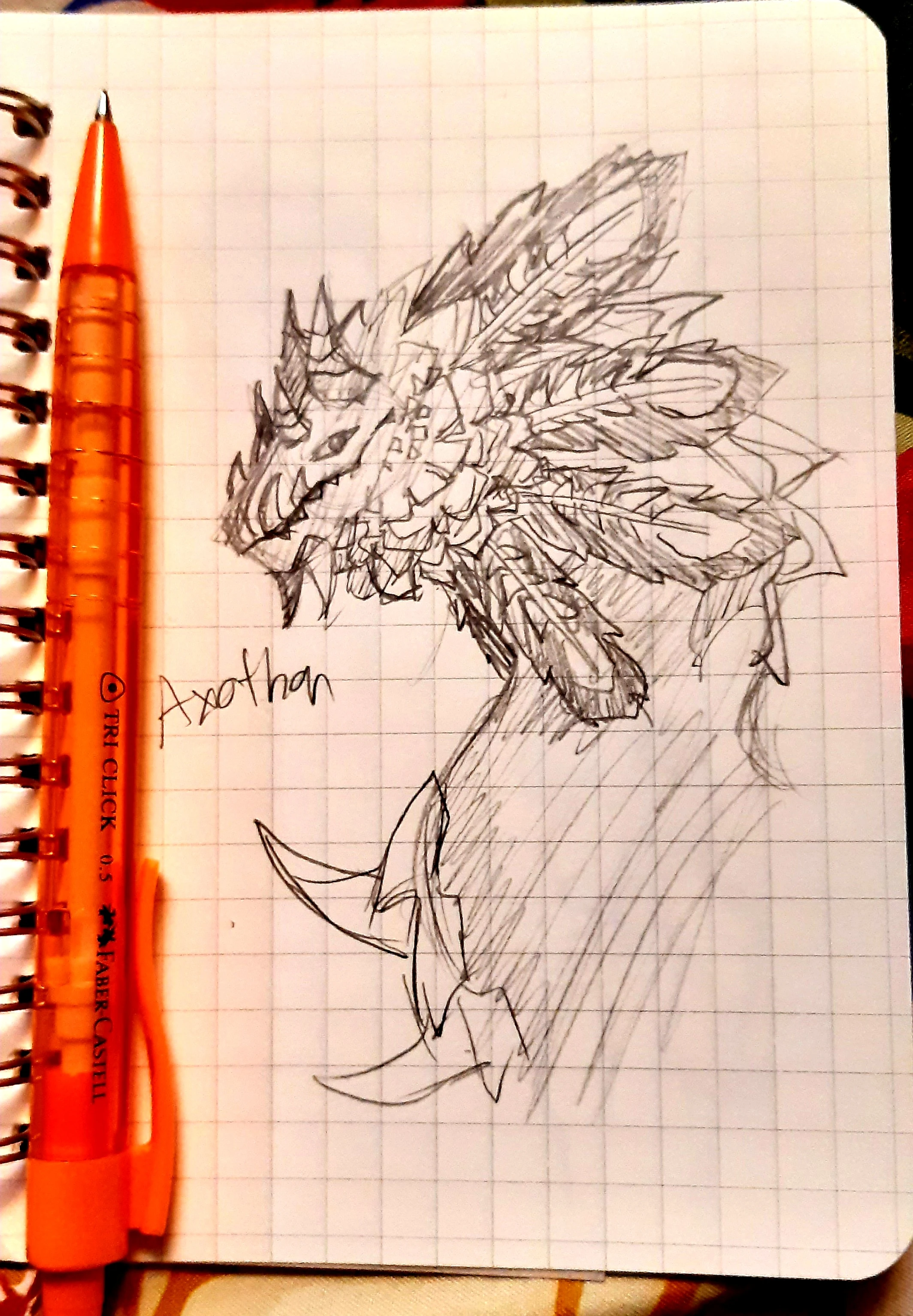 Small axothan sketch I made yesterday | Fandom
