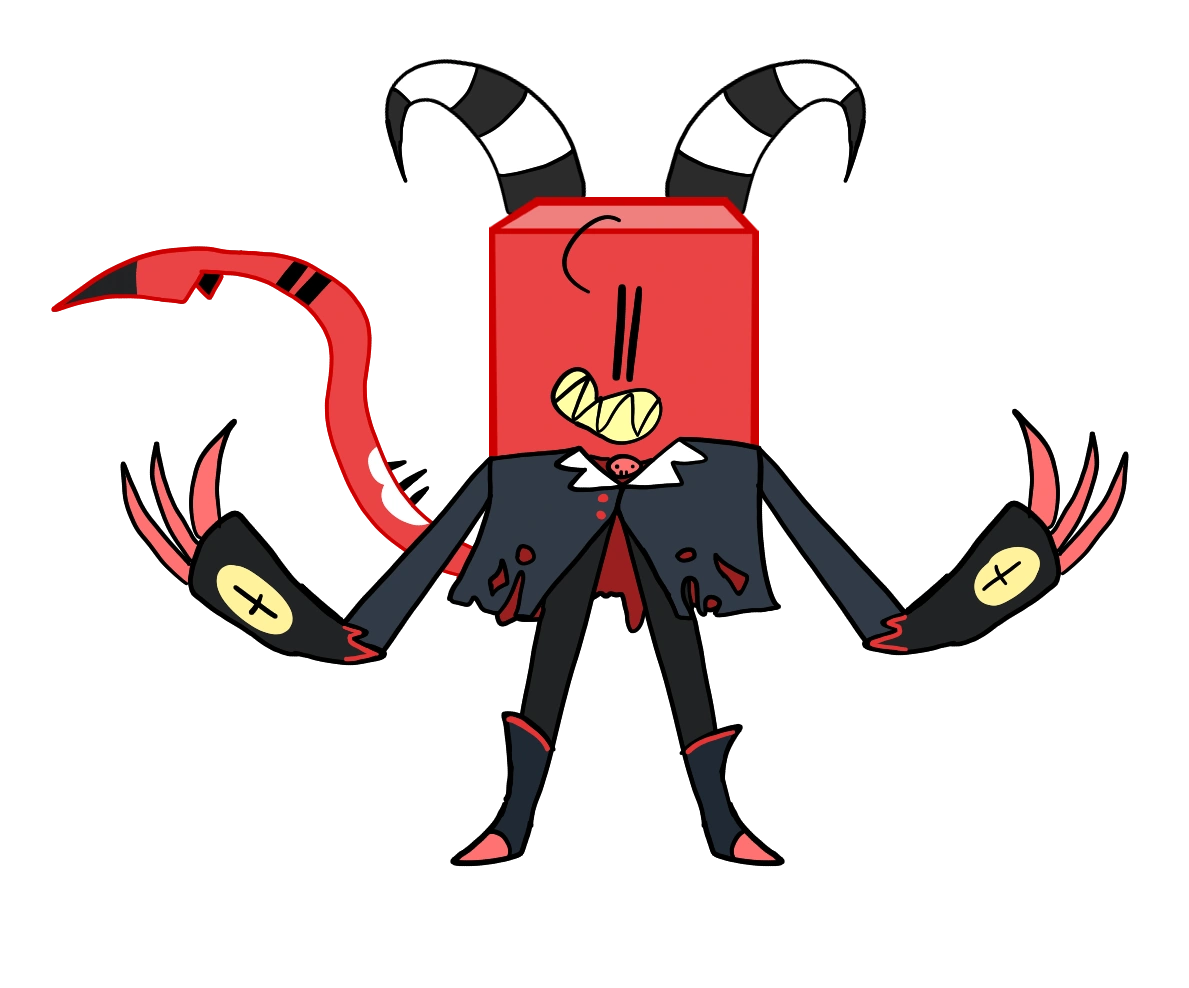 Helluva boss blocky as Blitzo | Fandom