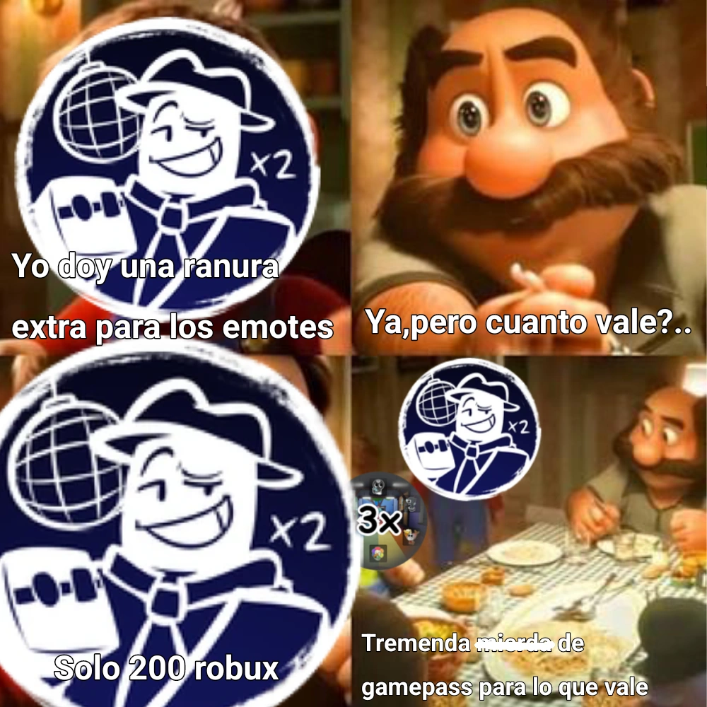Okay, I made this meme about Game Pass with one more emote slot. | Fandom