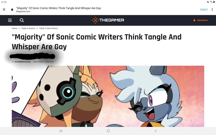 TheGamer made an article about Whispangle | Fandom