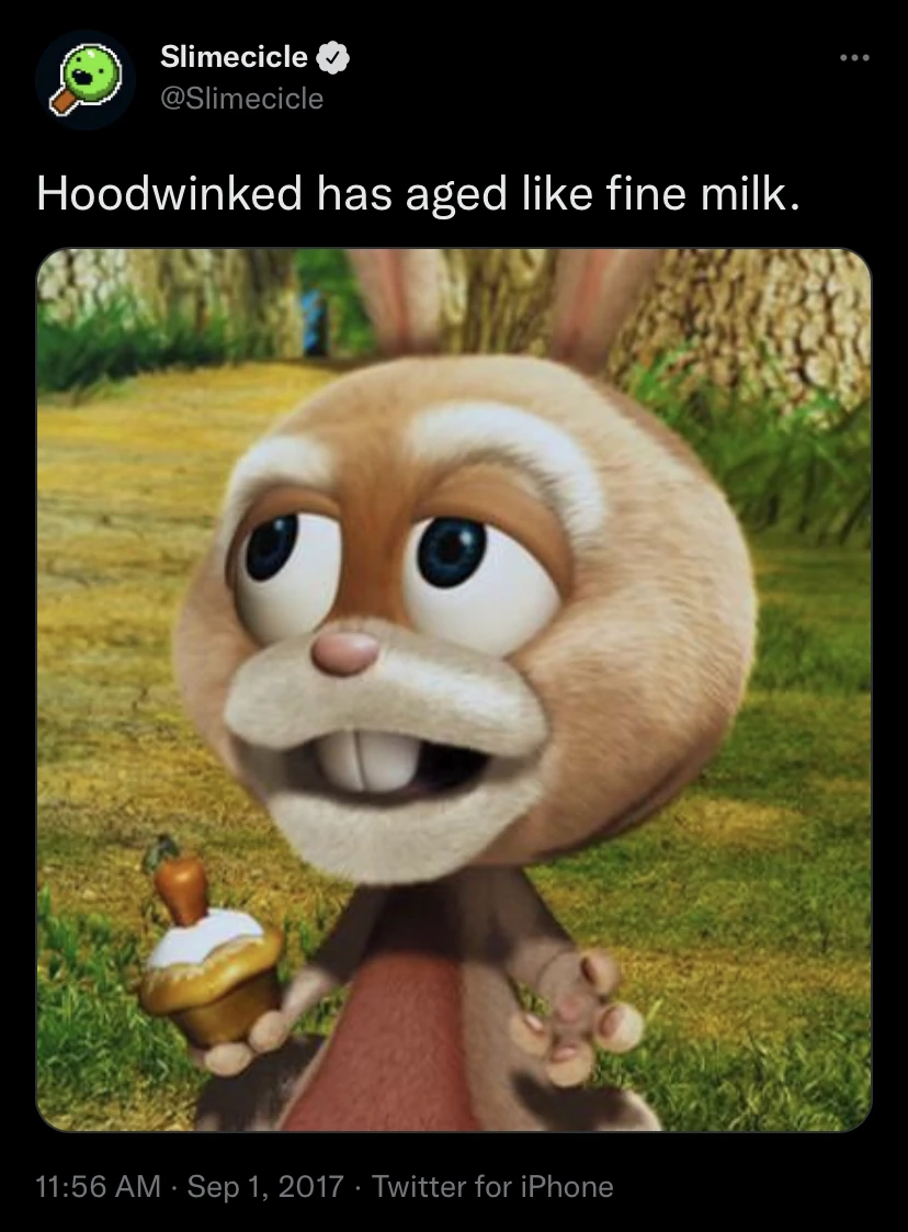 My friends and I were just watching Hoodwinked and I looked though ...