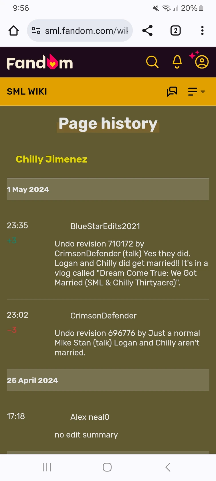 Logan and Chilly are not married... | Fandom