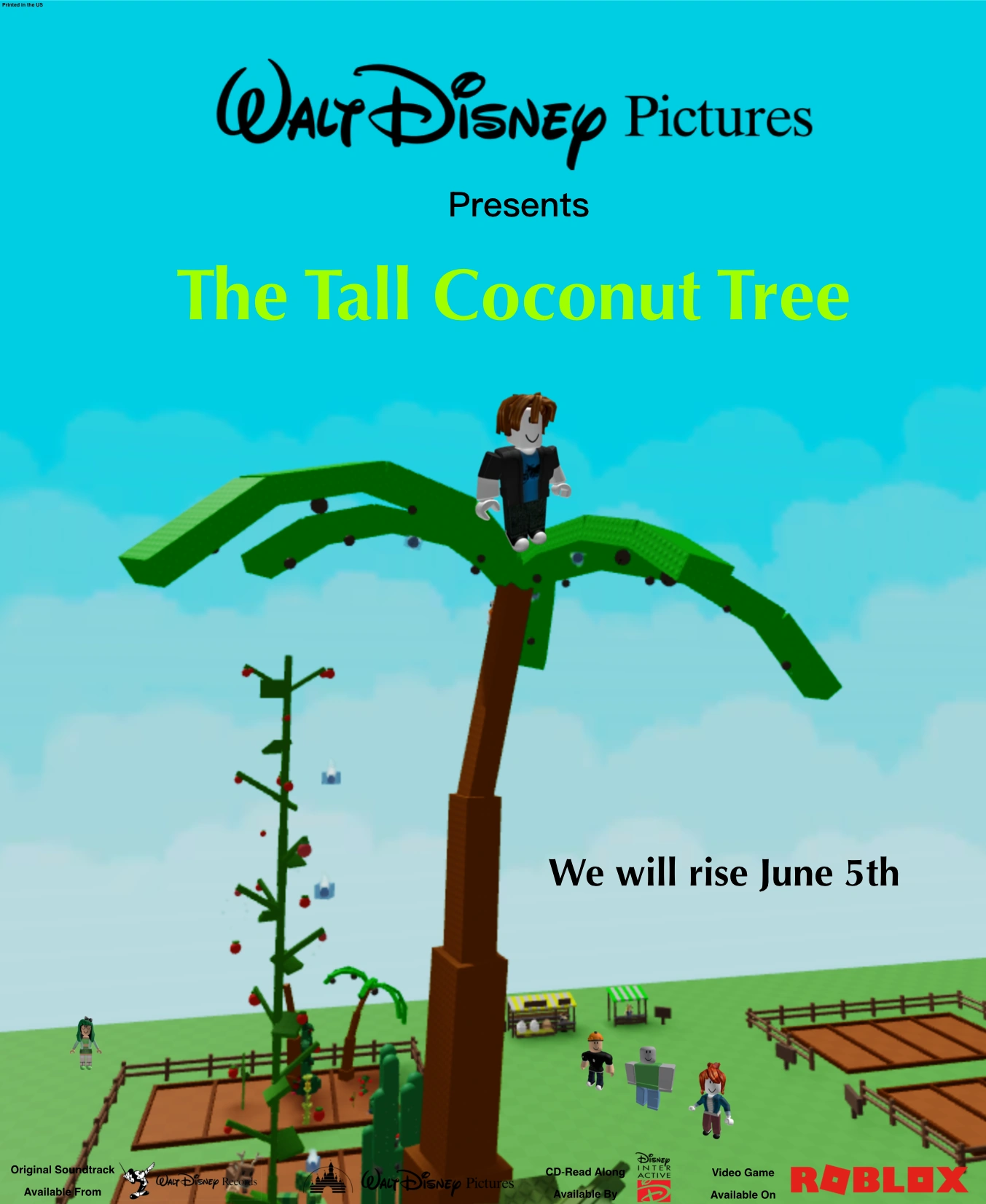I made this poster of a hypothetical grow a garden movie that has a coconut tree as the focus ...