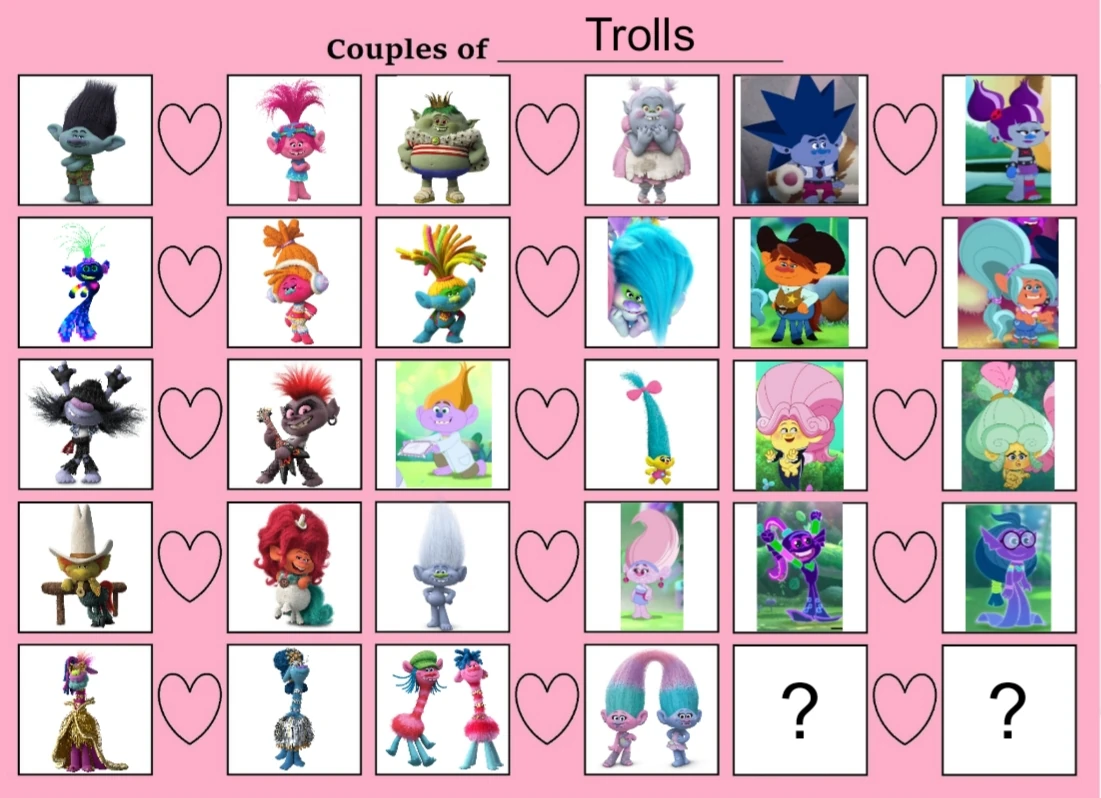 Couples of Trolls (My Version) | Fandom