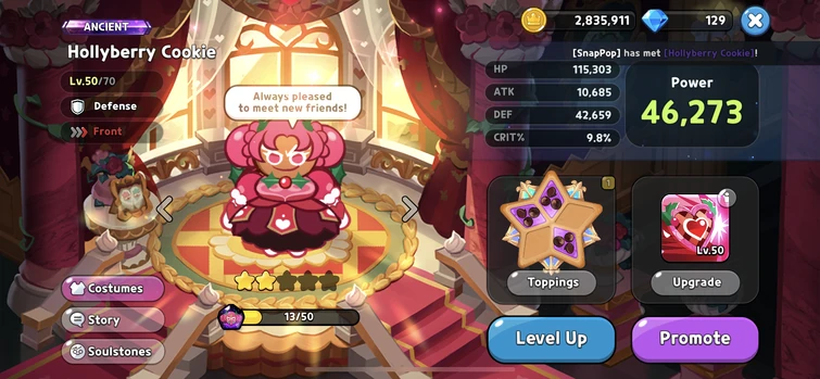 Hollyberry cookie loves me so much that I have her promoted to 2 stars ...