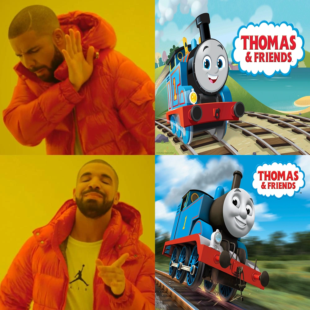 Drake disapproves/approves of Thomas meme | Fandom