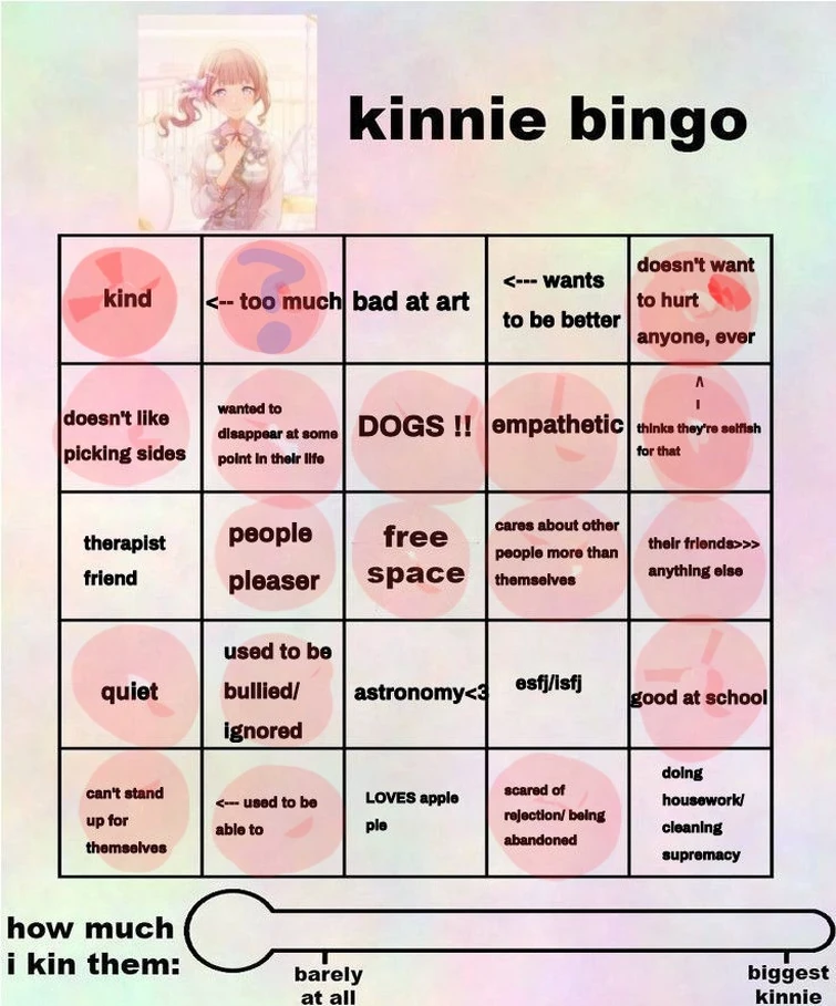 Did every honami kinnie bingo I could find | Fandom