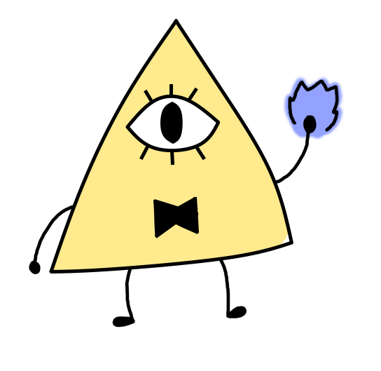 drew an evil triangle man | Fandom