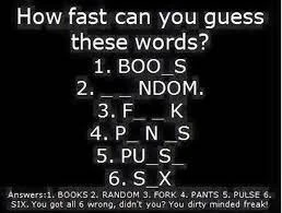 me in this word filling dirty mind test: | Fandom