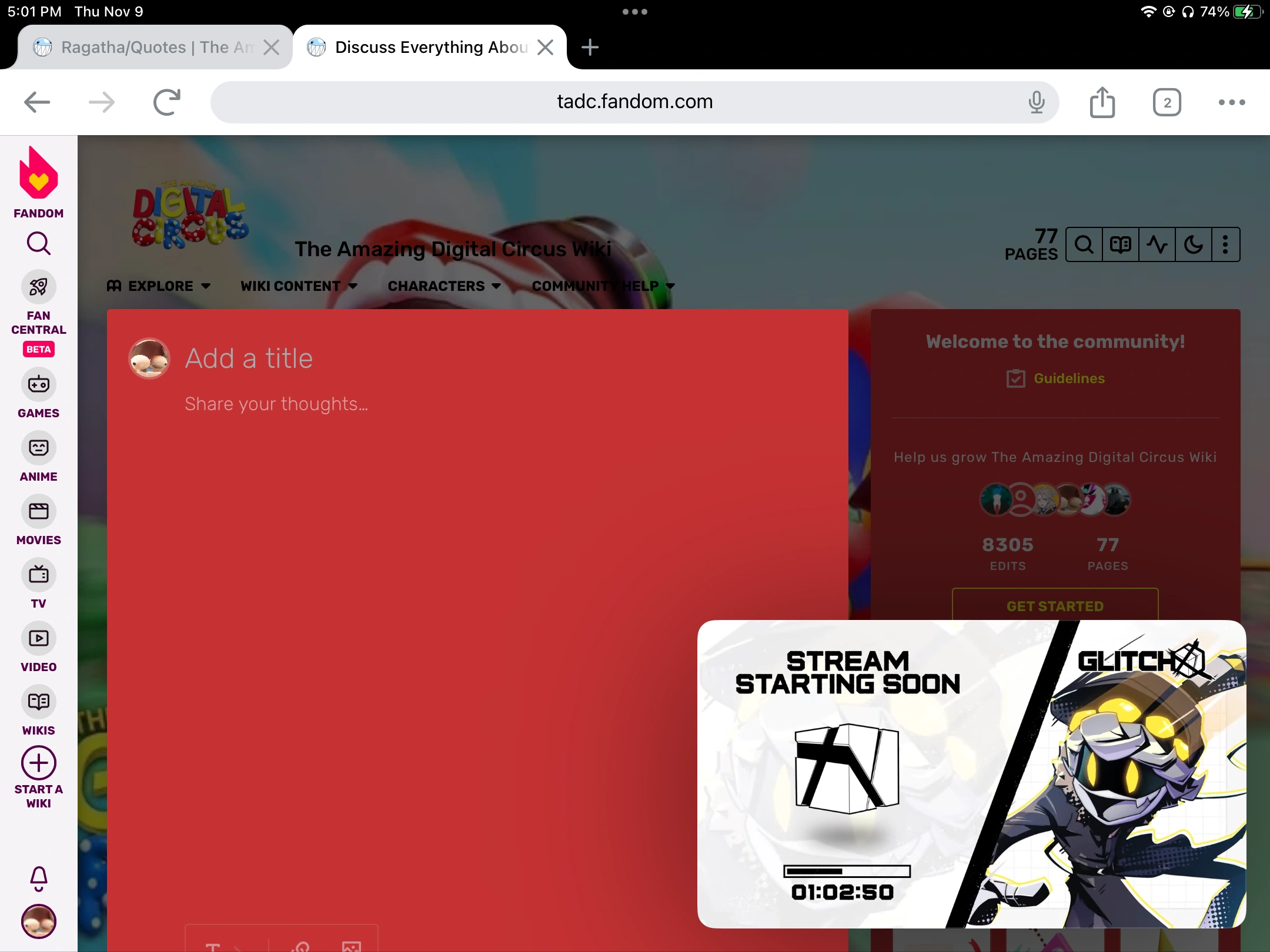 ITS STARTED | Fandom